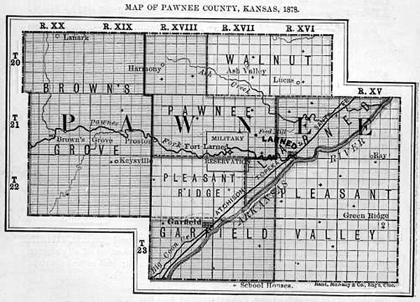 Towns and Places in Pawnee County, Kansas - History and Information